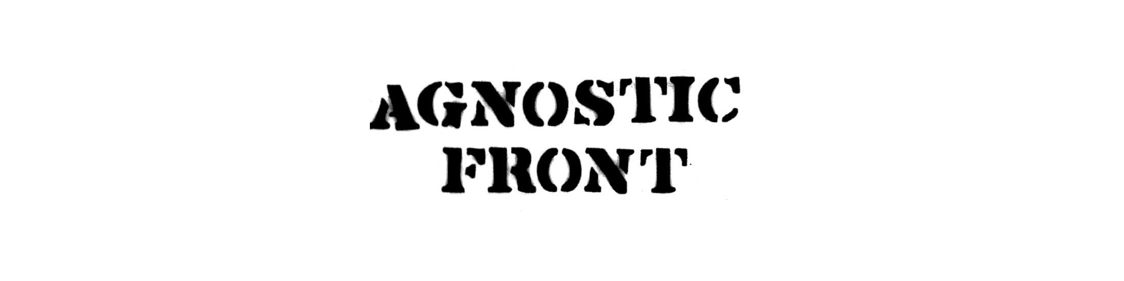 Agnostic Front Logo Agnostic Front + Dog Track & Nametaker