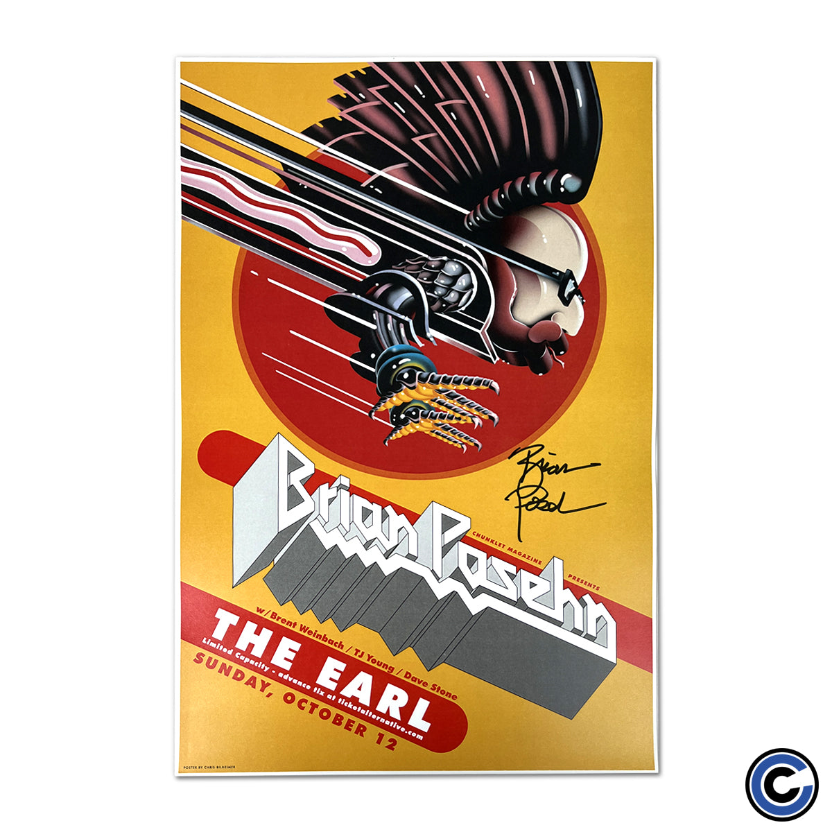 Brian Posehn "The Earl" Signed Poster