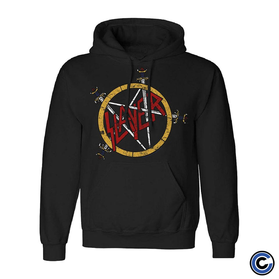 Slayer "Pentagram Distressed" Hoodie