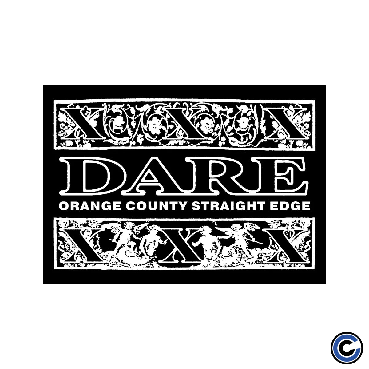 Dare "Orange Country Straight Edge" Sticker
