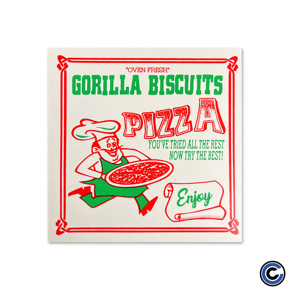 Gorilla Biscuits "Pizza Box" Sticker